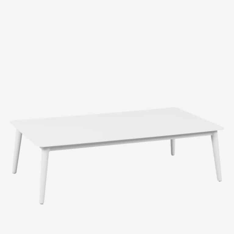 Fountain Coffee Table 1200x650 - White - Geelong Outdoor Furniture