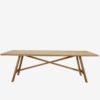Cascade Dining Table 2300x1000 - Teak - Geelong Outdoor Furniture
